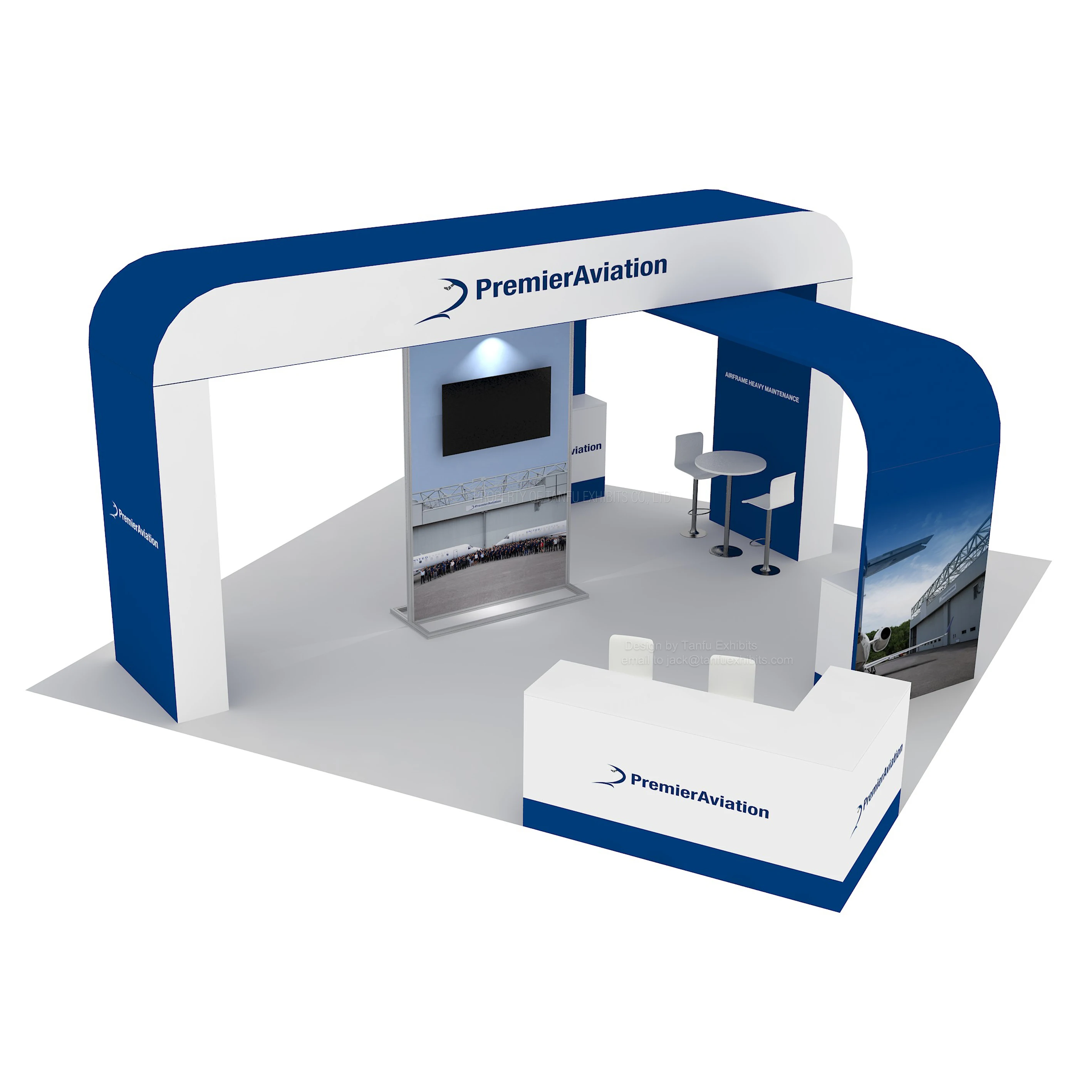 TANFU Customizable Trade Show Booth Design - Easy Assembly Exhibition ...