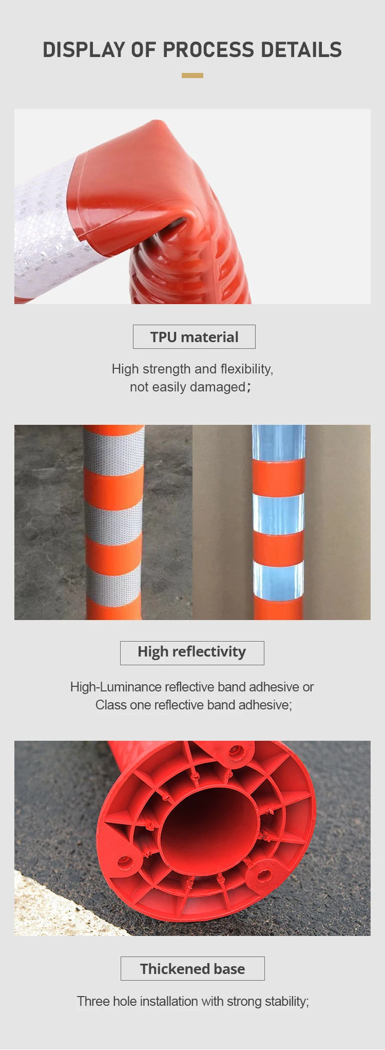 NOKIN Reflective Delineator Posts - Safe Roadway Markers