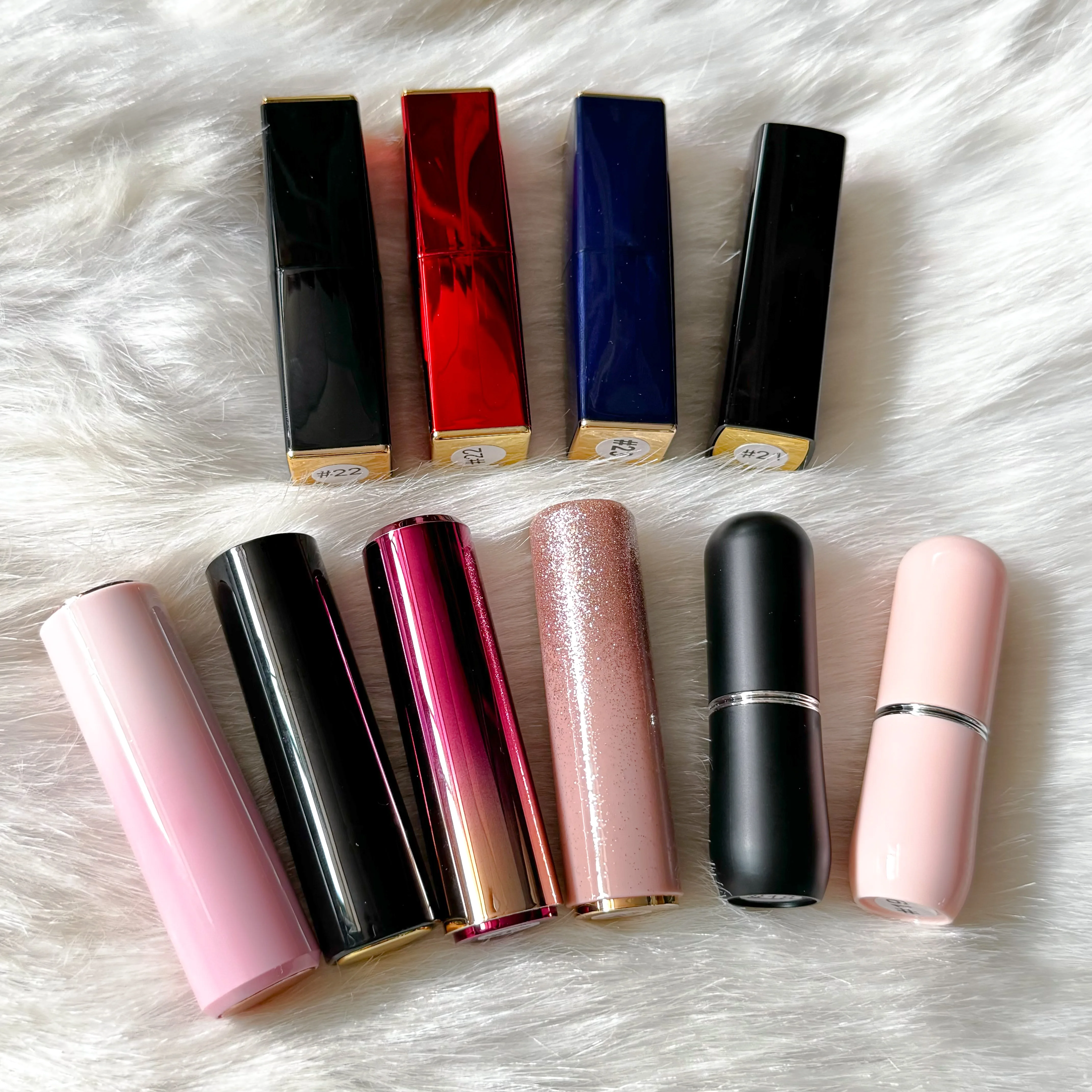 Wholesale No logo Makeup Vegan Matte Lipstick Private Label Lipstick 12 ...