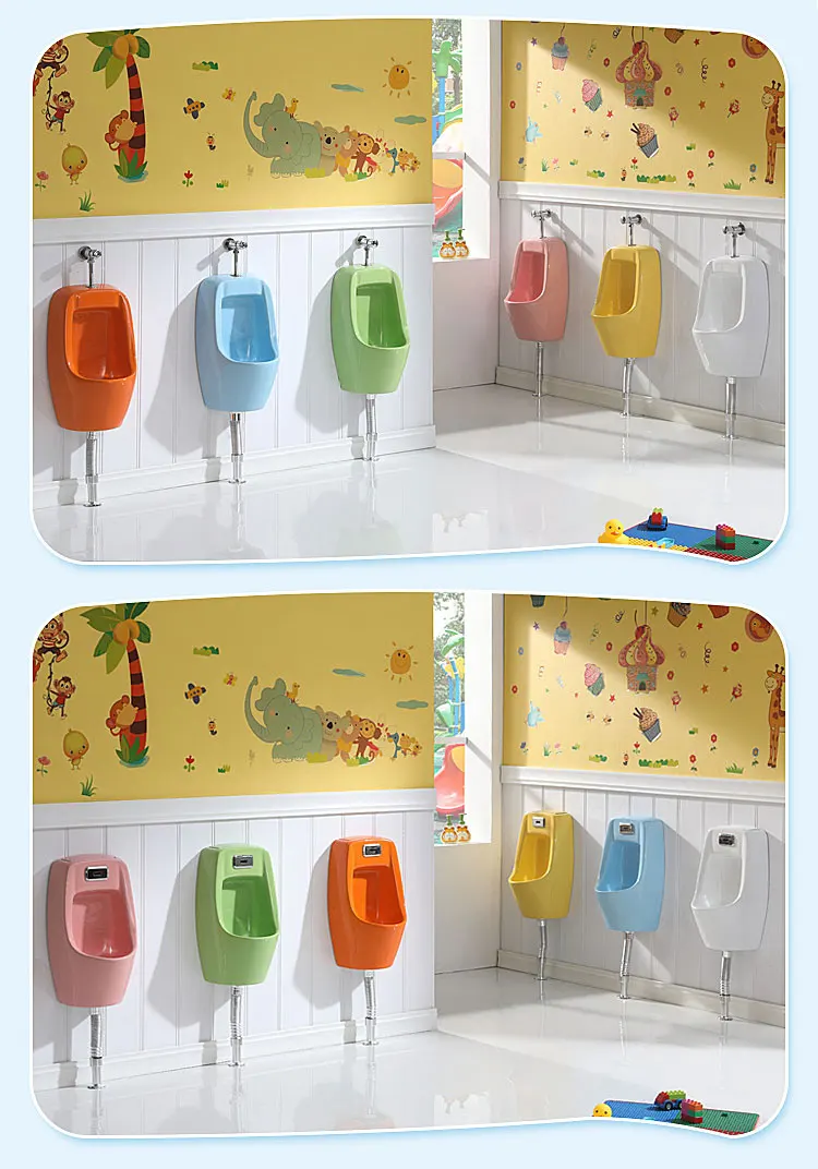 Cartoon Ceramic Coloured Children’s Urinals - Wall Mounted