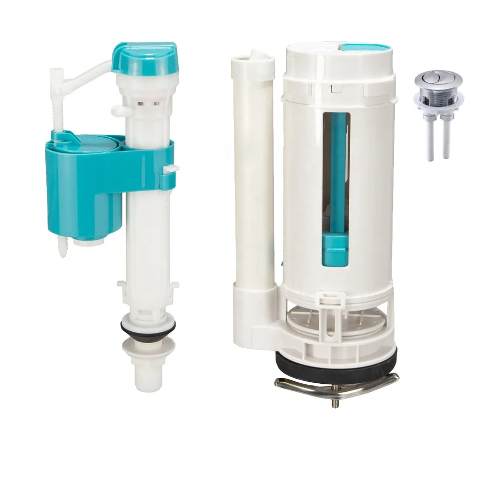 Dual Flush Mechanism Toilet Cistern Fitting For Two Piece Toilet Flush ...