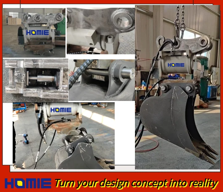 360 Degree Rotation Hydraulic Tilt Rotator - HOMIE Attachments