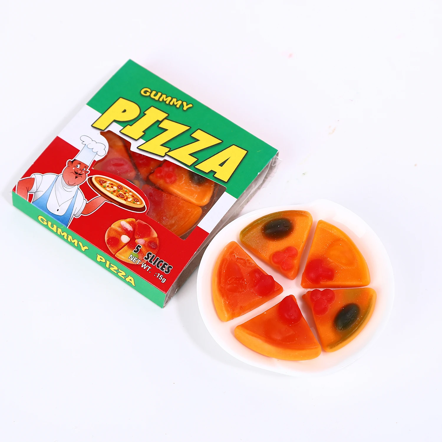 Halaljelly Pizza Candy - Fruity Gummy Sweets for All Ages