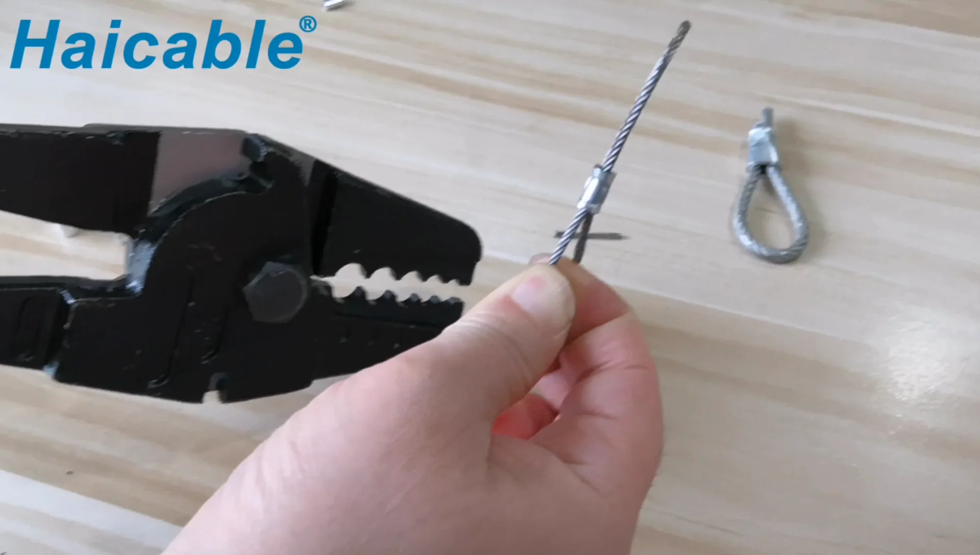 Swaging Tool For Wire Rope Compression Sleeve Hl-800a14 Steel Wire Rope ...