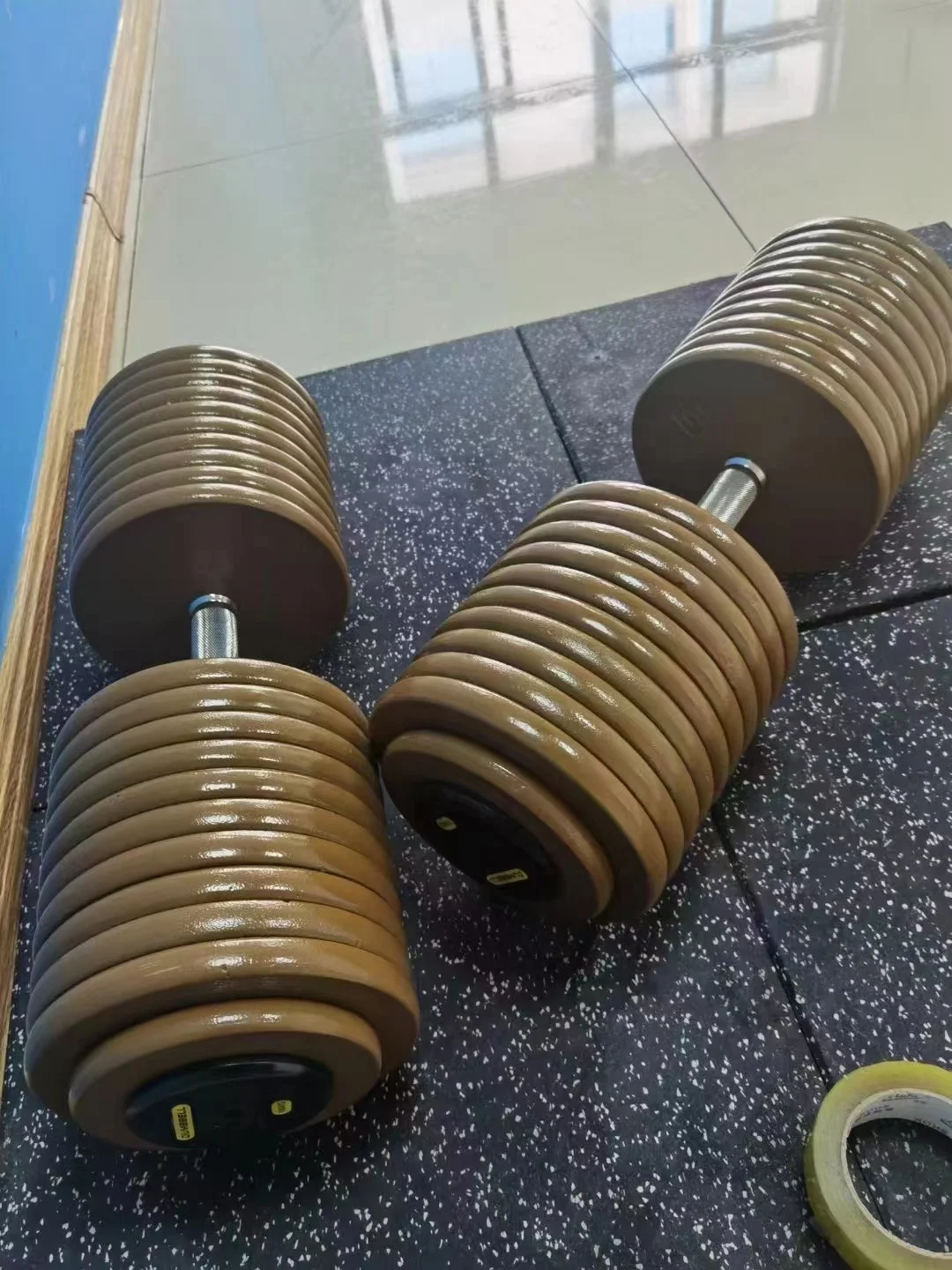 JOLECON Fixed Weights Cast Iron Dumbbell Set for Bodybuilding