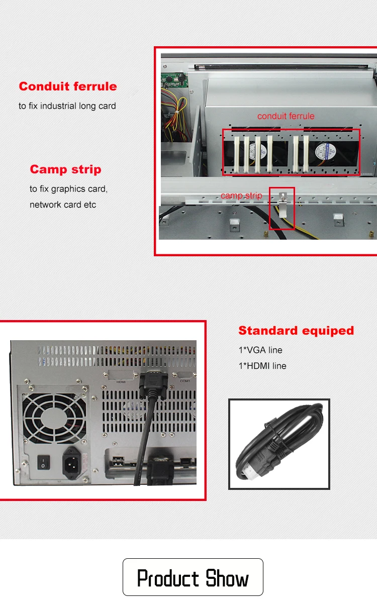 19 Inch Industrial PC Case - 5U LCD Server Chassis