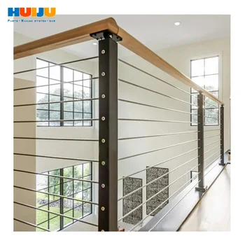 Hj Modern Outdoor Cable Railing Handrail Stainless Steel 36'' 42'' Rope ...