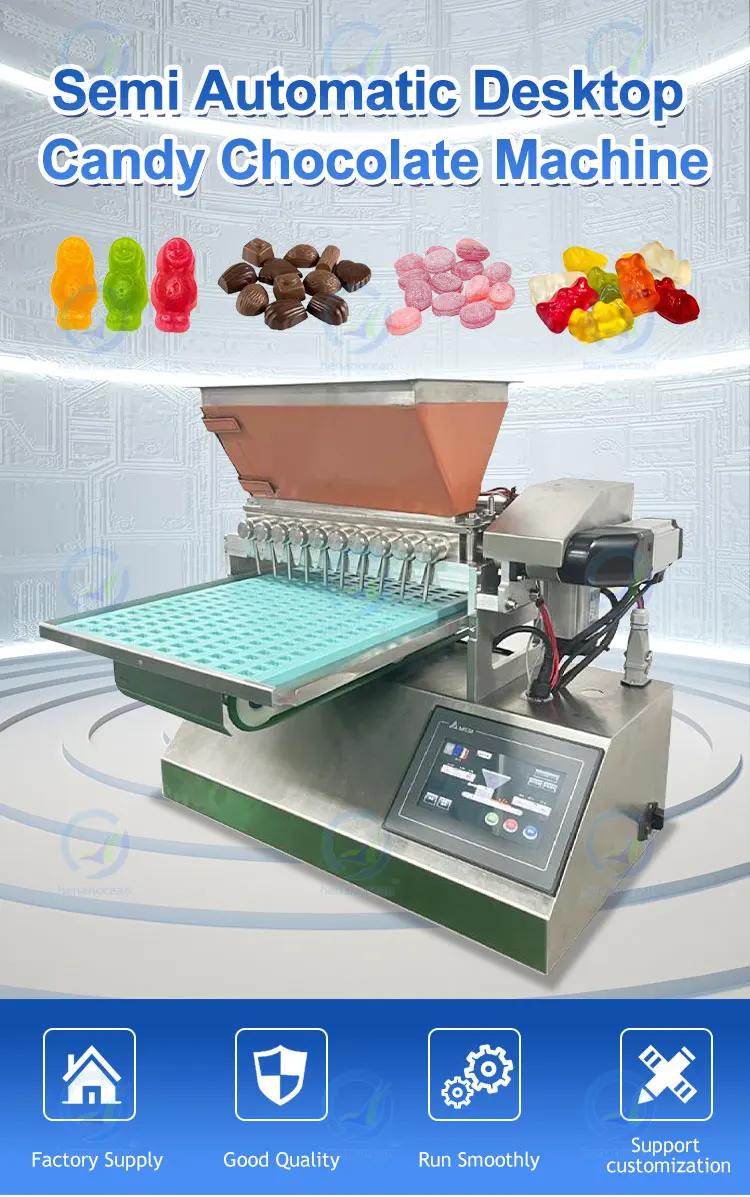 Full Automatic Soft Fruit Jelly Production Fish Shape Die Form Hard ...