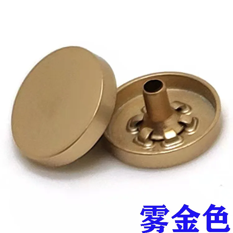 Customized Metal Plating Round Sustainable Gun Snap Button Custom Brass ...