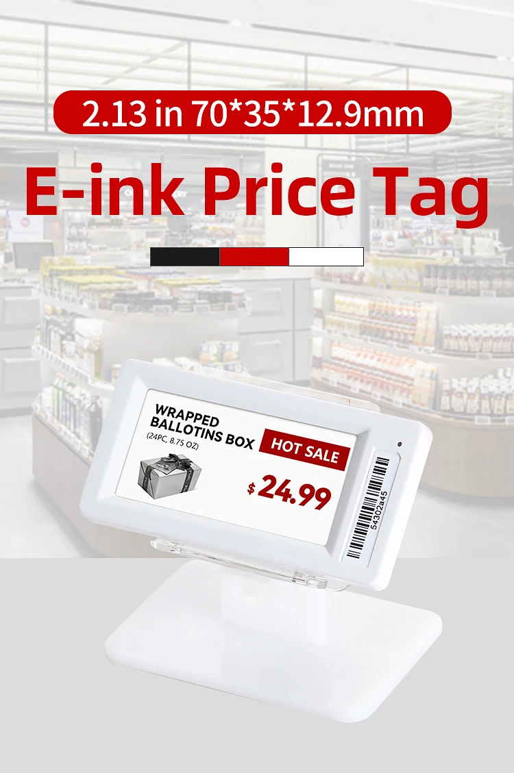 2.13inch Electronic Price Tags for Shops - Wireless ESL