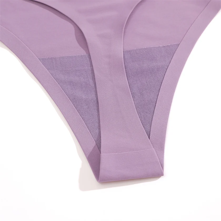 Finetoo Women High Waist Seamless Briefs Ladies Soft Underwear Sexy Big 6381