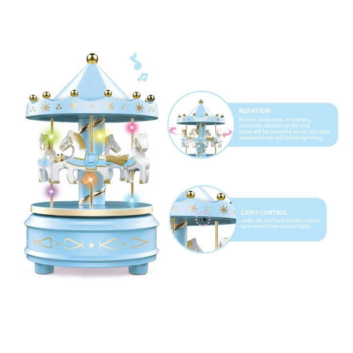 Children Windup Clockwork Mechanism Toys Cartoon Wind Up Horse Musical ...