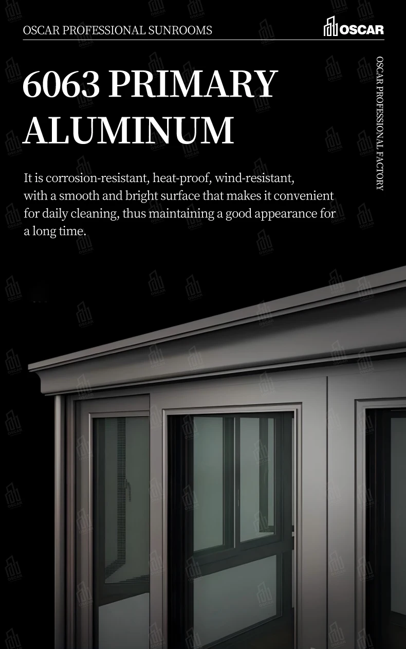 Factory Direct Aluminum Circular Arc Sunroom Villa Outdoor Patio Garden ...