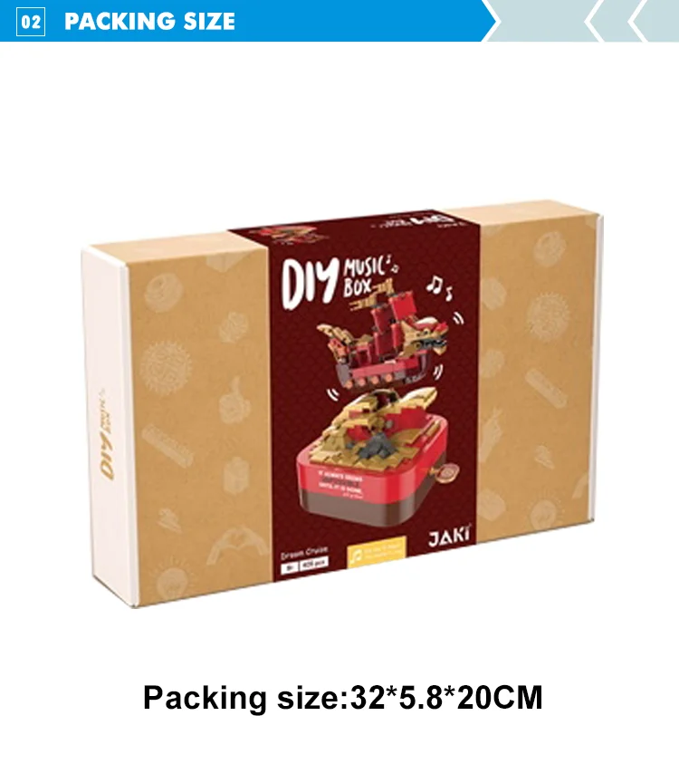 405pcs Assemble Boat Music Box Toys Playing Blocks For Kids - Buy ...