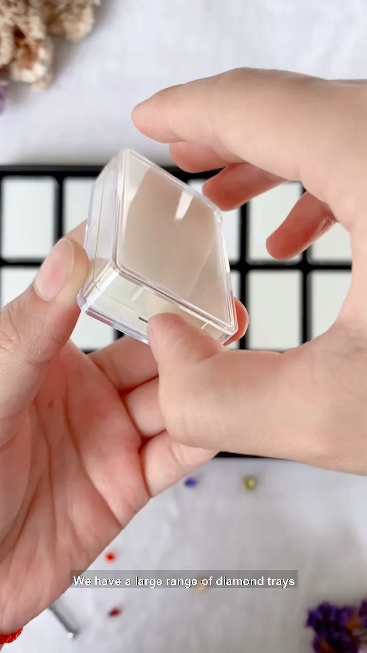 Acrylic Material Diamond Display Holder Gem Display Tray Gemtrue Hot ...