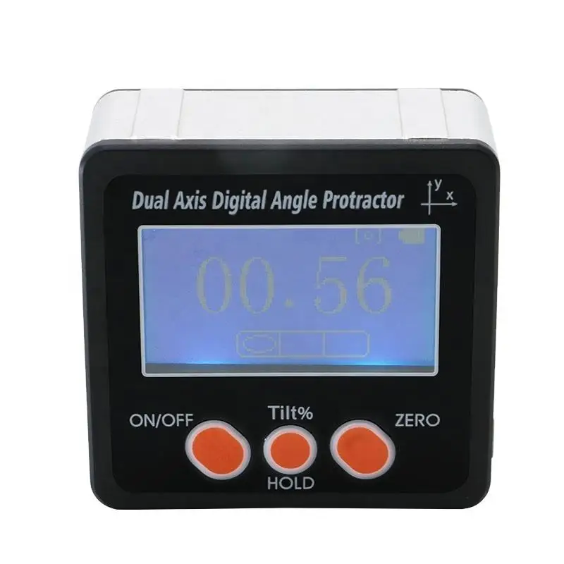 Industrial Dual Axis Digital Inclinometer with Magnet Aluminum Alloy ...