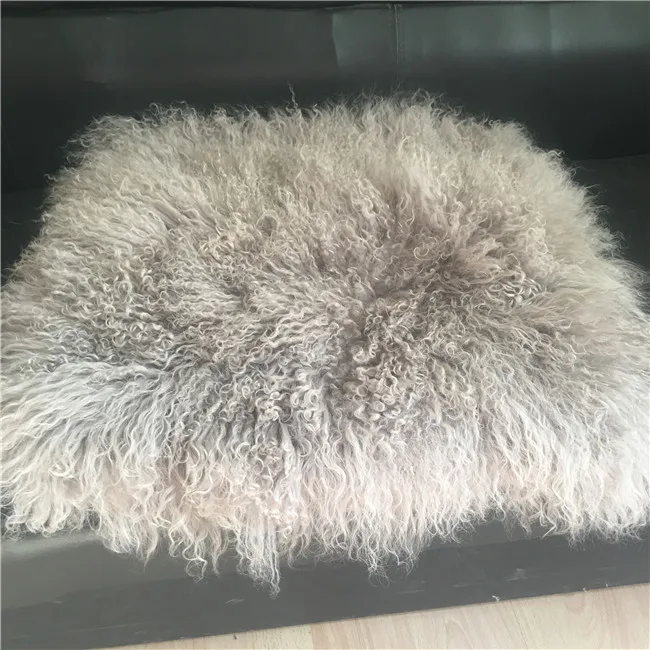 Genuine Chinese Dyed Mongolian Lamb Fur Cushion - Buy Fur Cushion ...