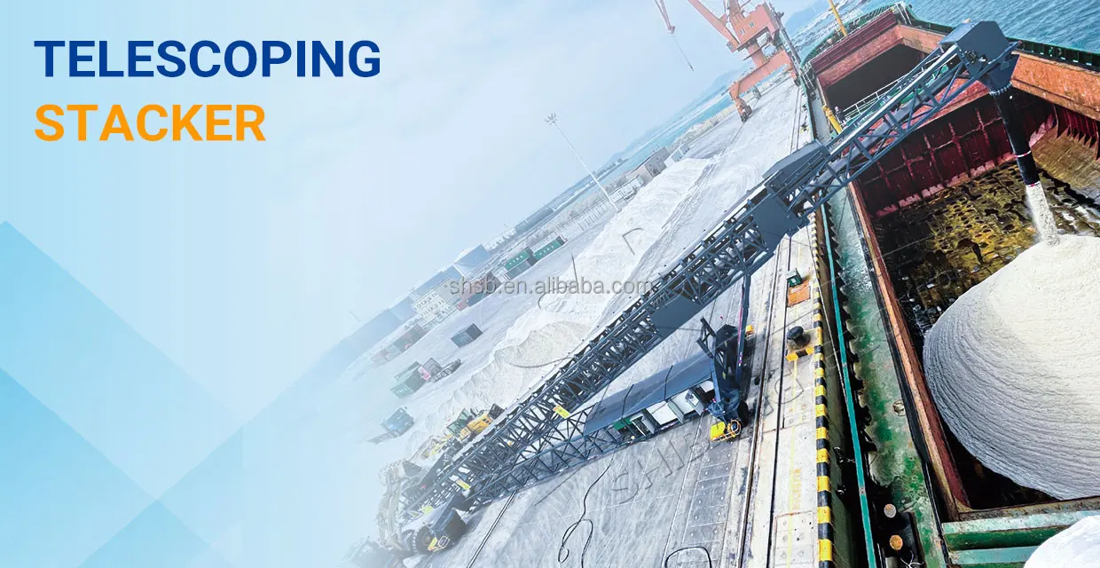 Stacking Belt Conveyor Mobile Telescopic Stacker With High Quality Made ...