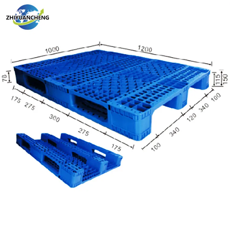 Zhiyuancheng Heavy Weight Plastic Pallet | 4-Way Entry Stacking Design ...
