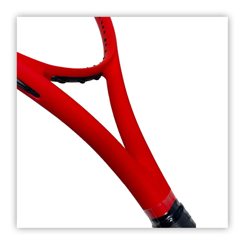 Lightweight Matt Carbon Fiber Red Tennis Rackets For Training Skill ...