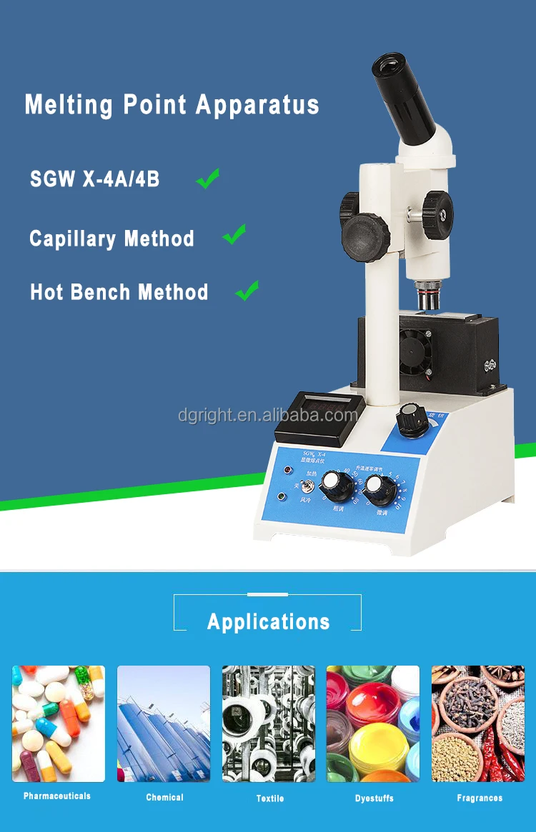 Visual Melting Point Apparatus with Microscope - 1 Year Warranty
