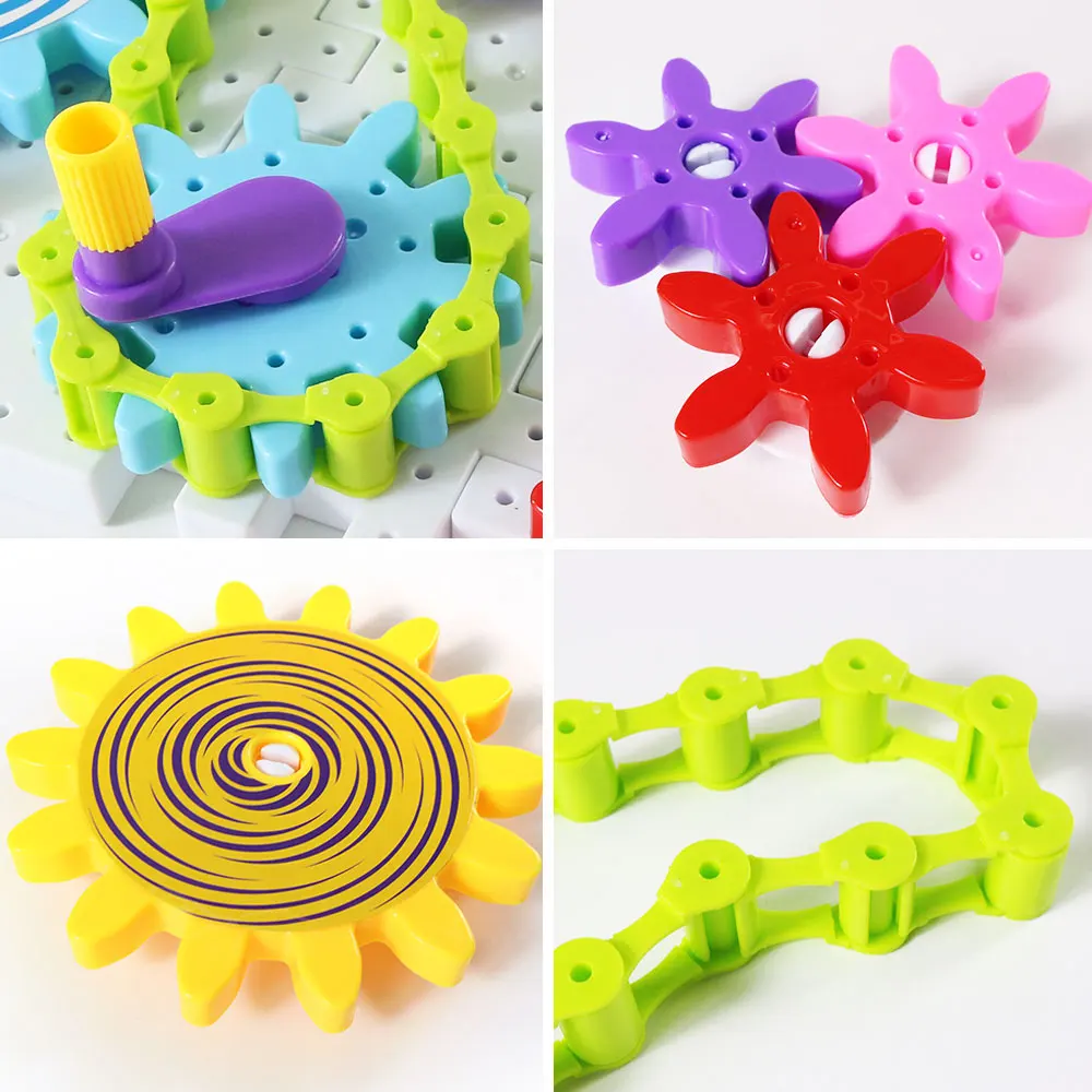 Kids Diy Toys Plastic Gear Block Handheld Brain Game - Buy Handheld ...