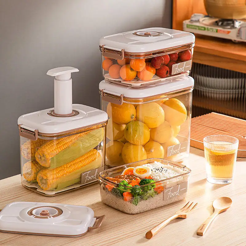 Various Sizes Transparent Pp Plastic Vacuum Airtight Food Storage ...