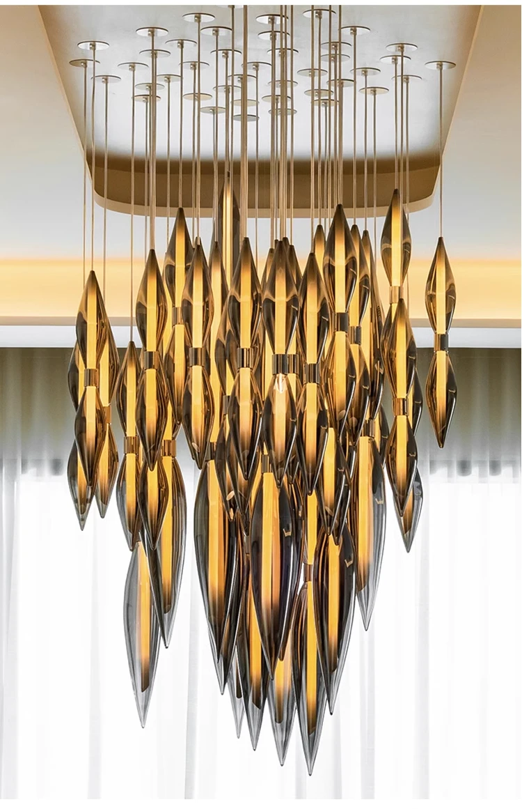 Modern Luxury Decorative Ceiling Pendant Light Villa Lobby Hotel Hall ...