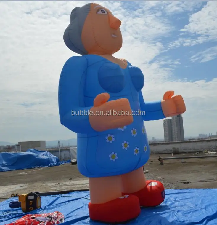 Inflatable Giant Sarah Holland Doll Balloon Can With Number Banner For ...
