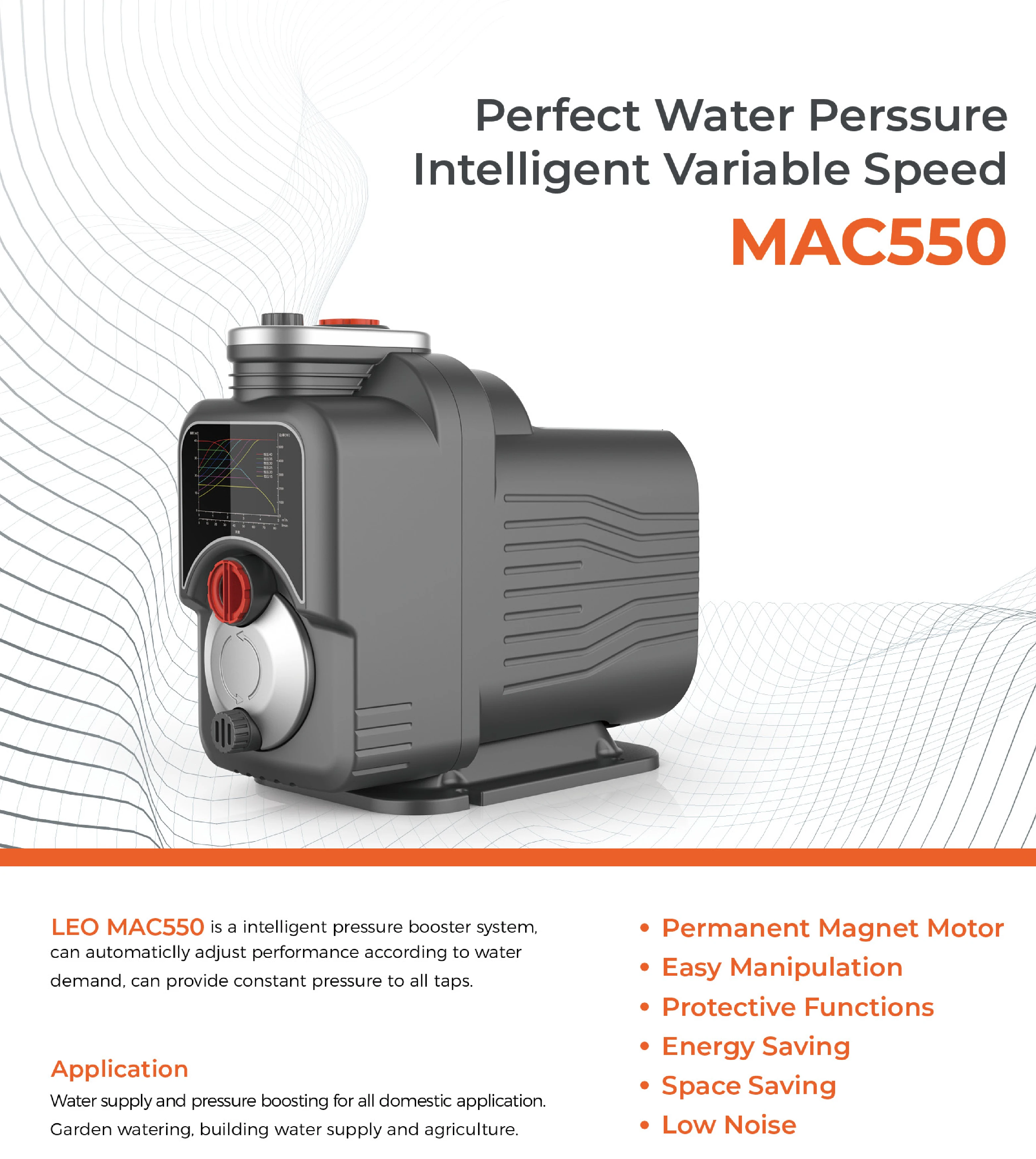 LEO MAC550 Booster Pump - Intelligent Variable Speed Solution