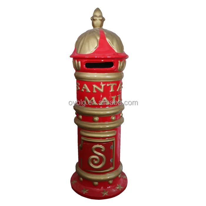 Fiberglass Post Box Mailbox Pillar Box For Christmas Decoration - Buy ...