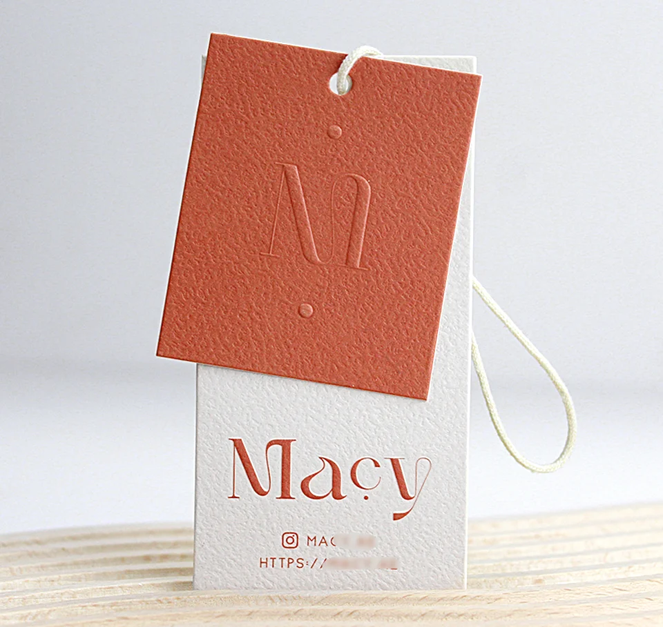 Customized Thick Clothing Labels - Luxury 3D LOGO Hangtags