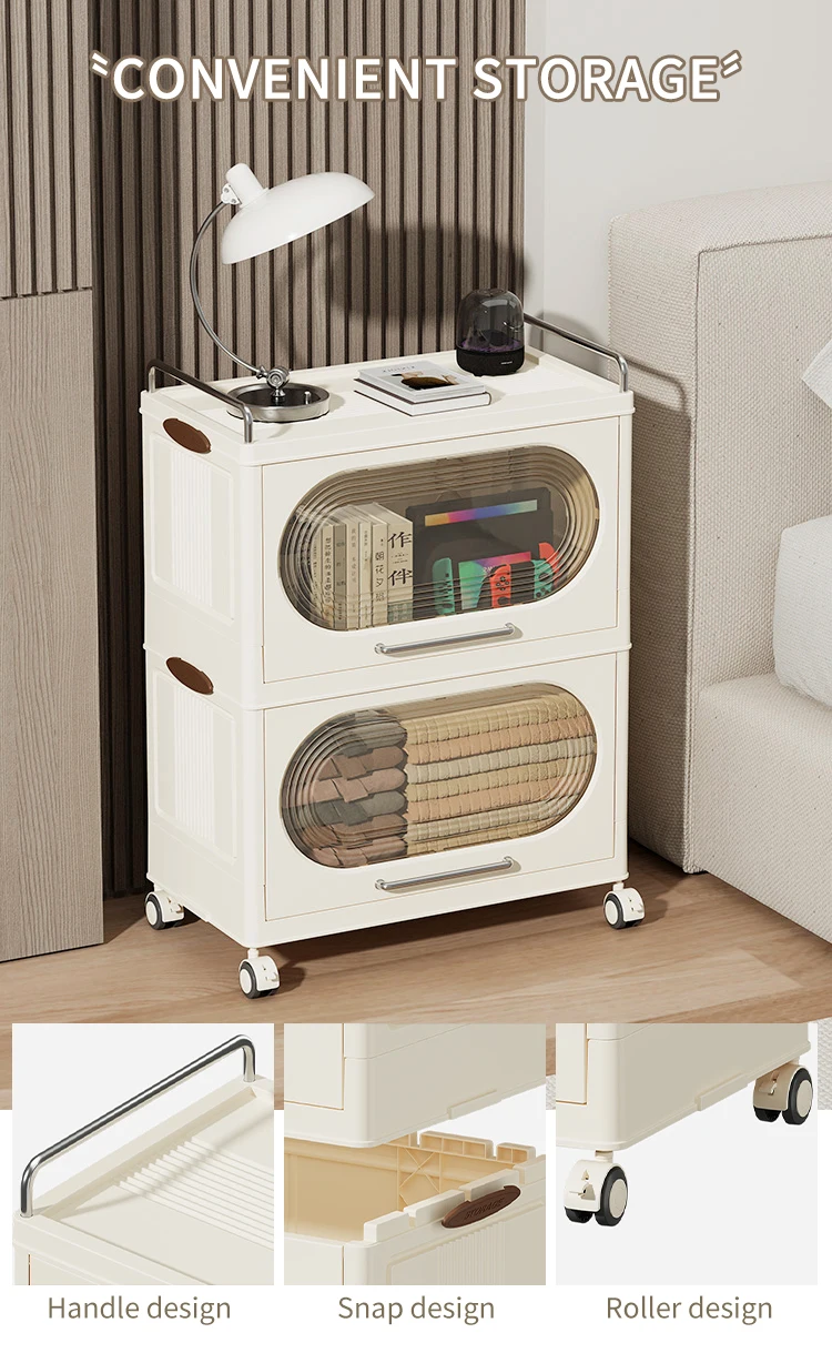 Versatile Plastic Folding Storage Rack - Kitchen Essentials