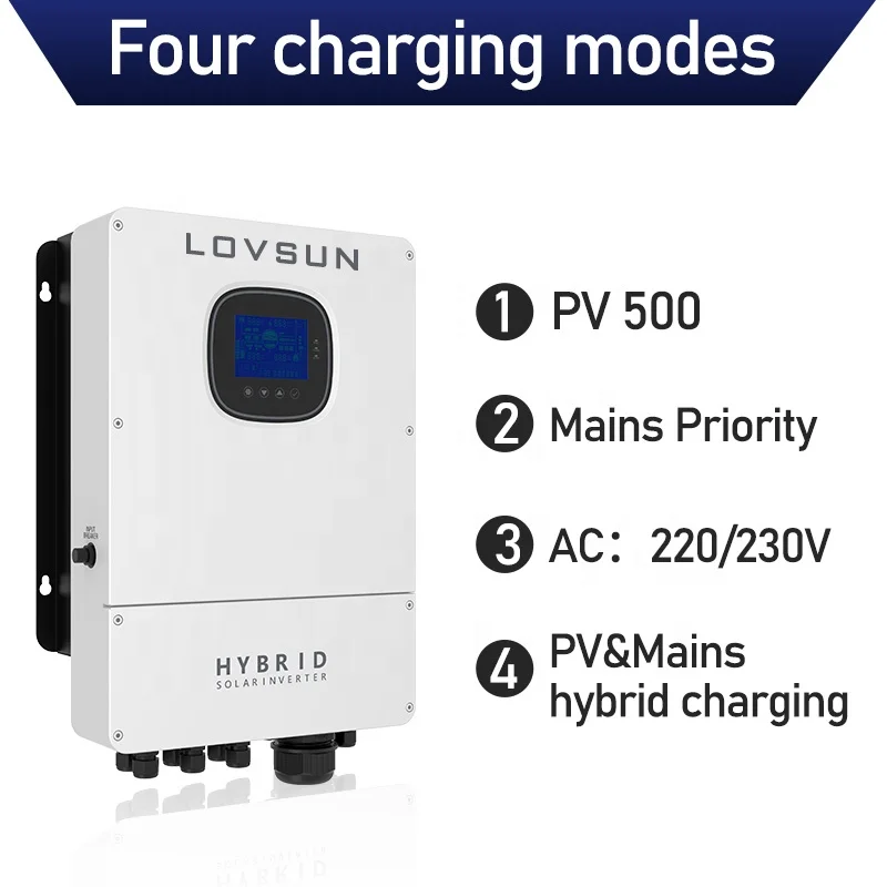 Oem Rs485 Can Mppt Single Phase 5kw 5.5kw Pure Sine Wave Ip65 Home ...