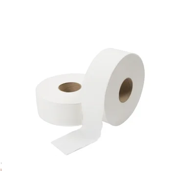 100% Virgin Wood Pulp 2ply 300 Meters Virgin White Pure-pulp Jumbo Roll ...