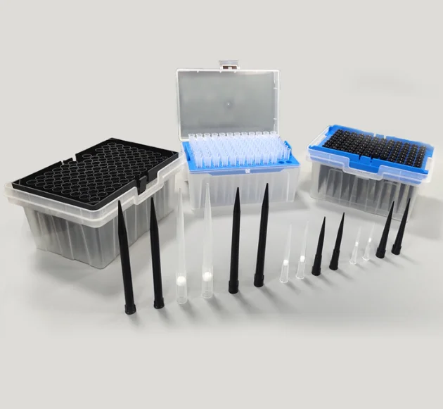 Laboratory 1000ul Black Color Filtered Conductive Pipette Tips Dnase ...