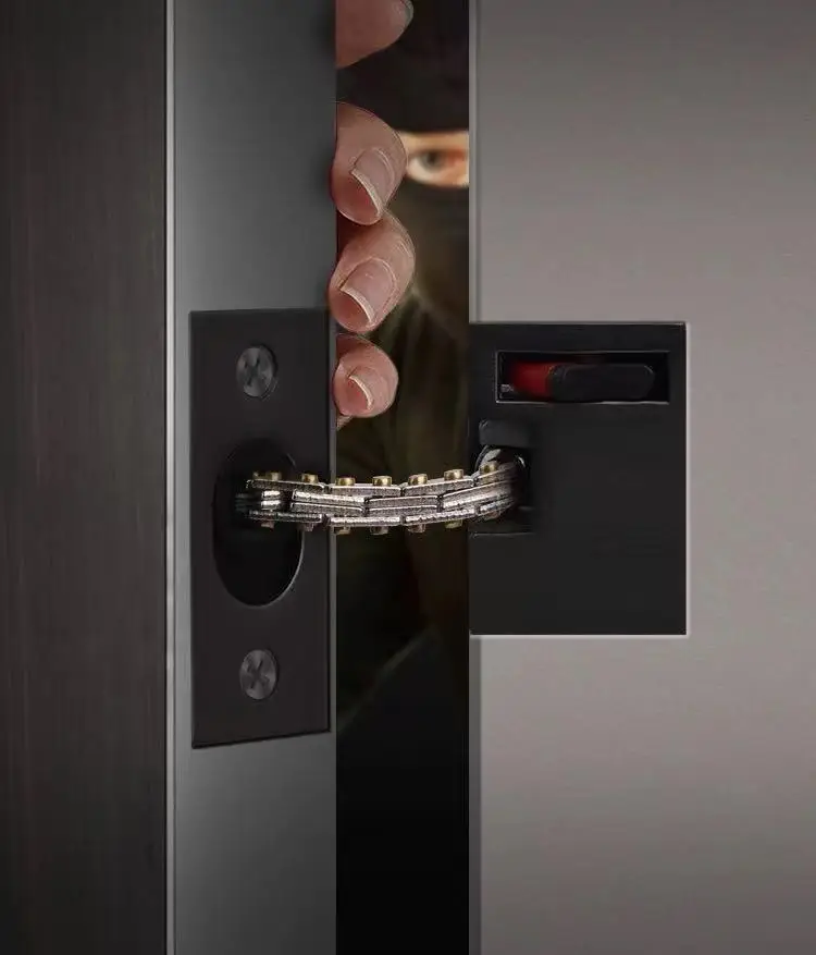 Anti-theft Chain, Door Hidden Hotel Security Latch, Hotel Door Bolt ...