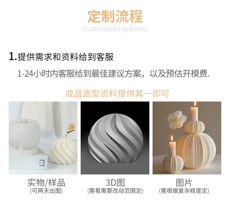 Dumo Custom Origami Round Candle Mold Silica Gel Spherical Mold Silica ...