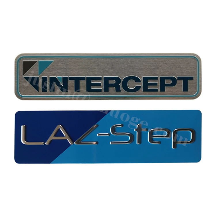 Custom Printing Sticker Metal Embossed Logos Brand Label Engraved Print ...