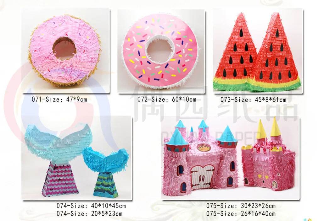 Pinata Toys Round Pinata Candy For Birthday Party Supplies Pull String ...