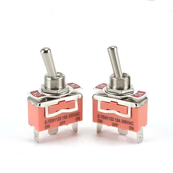 E-ten1122 New Electrical 3-pin Orange Toggle Switch With On-off-on ...