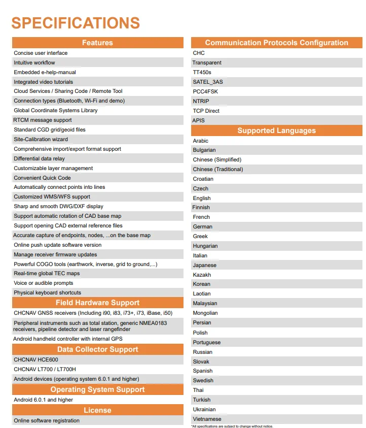 Powerful Rtk Field Software Chc Landstar8 Android Os Data Collecting ...