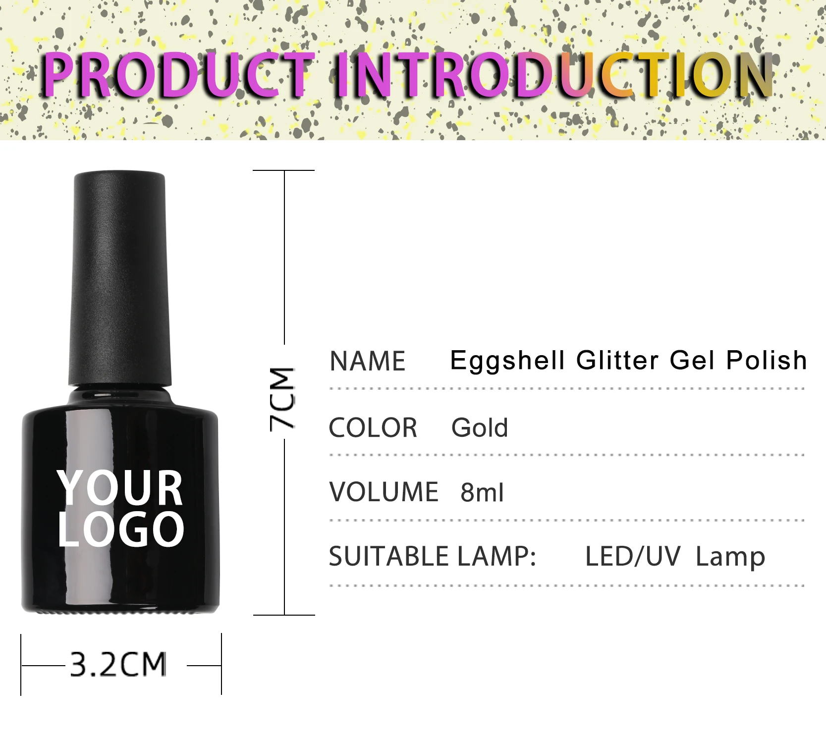 HS Private Label Uv Gel Nail Polish Hot Sale Viscosity Thick Glitter ...