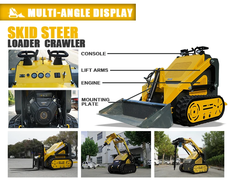 Rippa Skid Steer Loader Mini Tracked Sliding Loader Compact Crawler ...