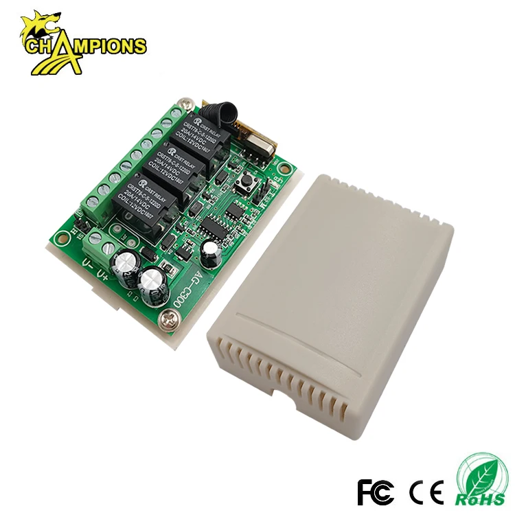 3 Channel Relay Module Remote Control Switch – 12V Motor Control ...