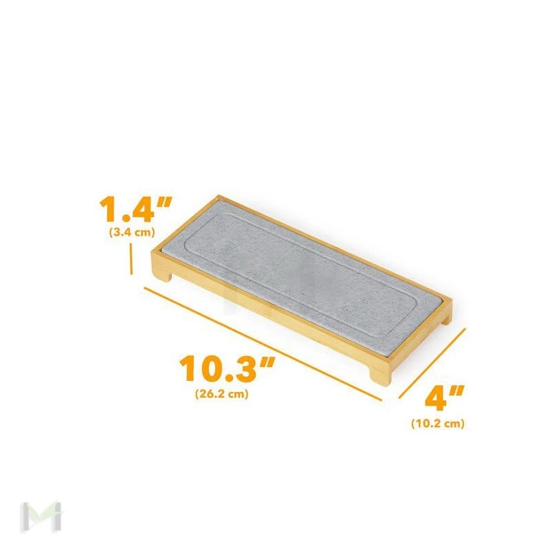 Bamboo Bathroom Sink Fast Drying Stone Sink Caddy Drying Rack Accessory ...