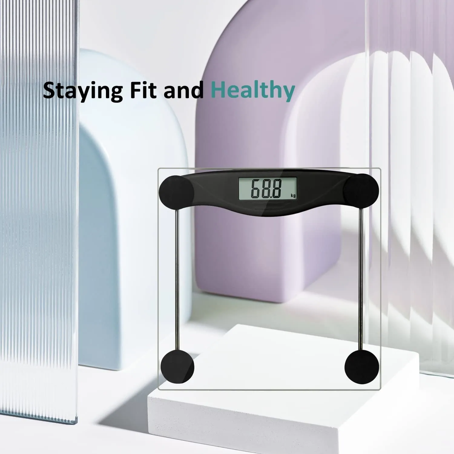 Large LCD Backlight Glass Personenwaage Scale Online Trend 150kg Human ...