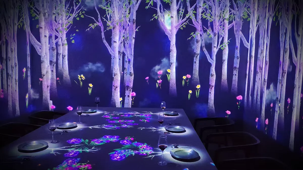 2025 Immersive Restaurant Interactive Projection Mapping Table Hologram ...