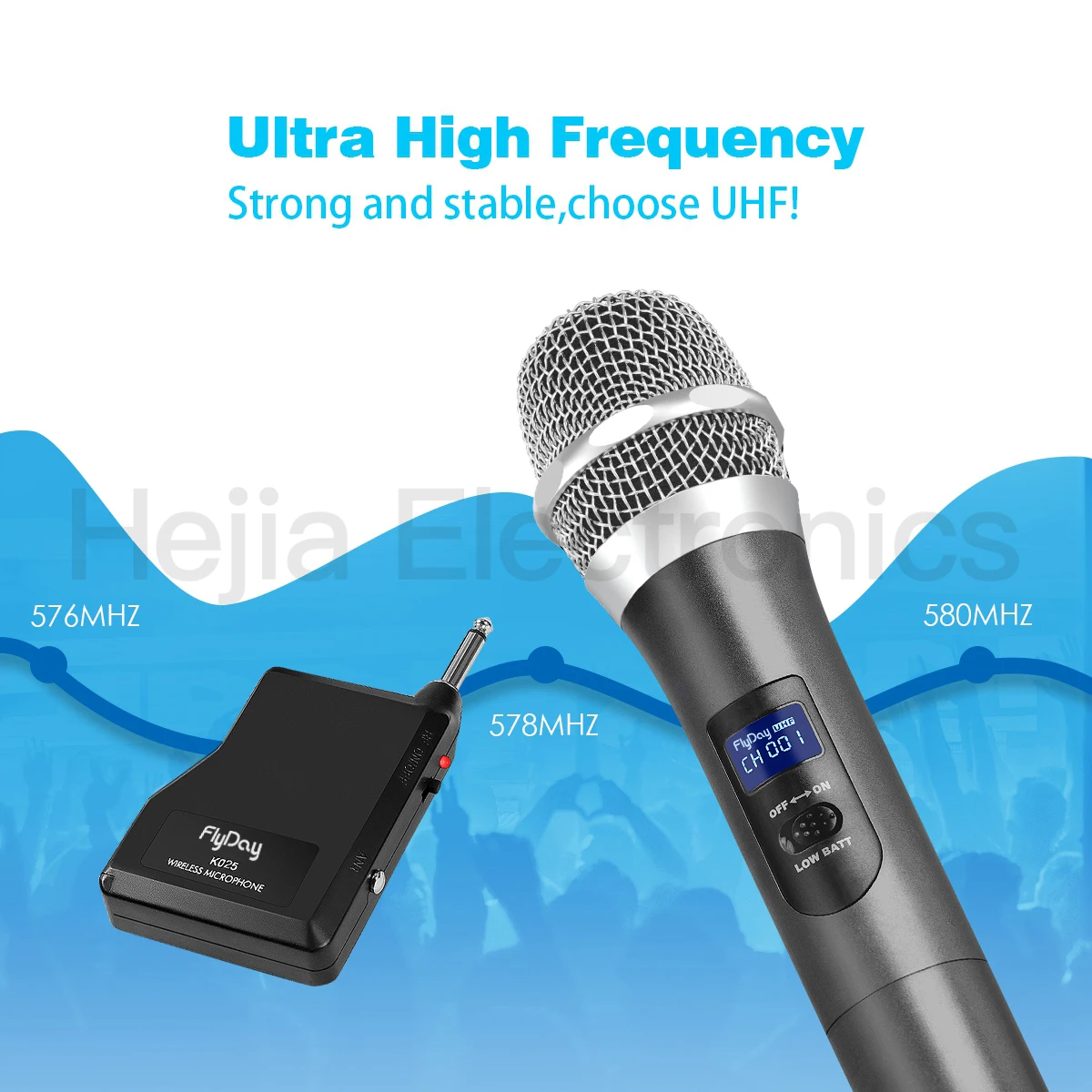 Oem Wireless Ktv Karaoke Microphone For Home Party Dynamic Handheld ...