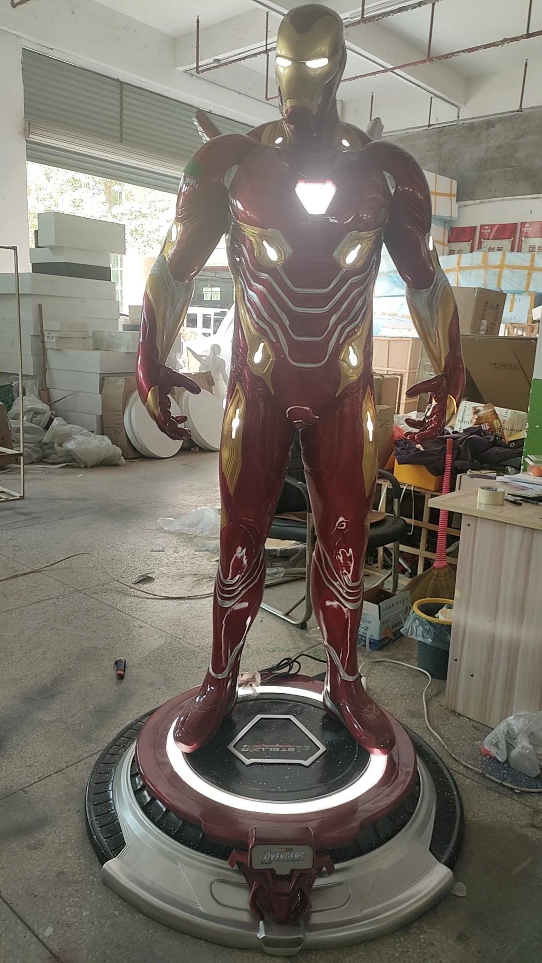 Large Classic Marvel Character Mk7 Iron Man Life Size Iron Man Statue ...